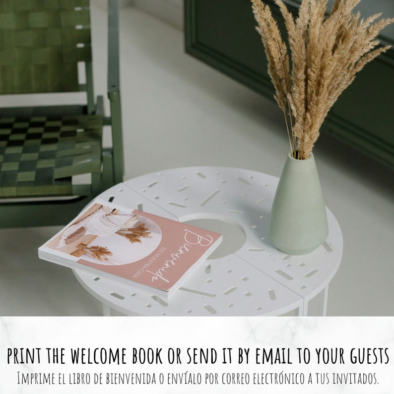 Spanish Welcome Book for Airbnb and VRBO Hosts, Editable Vacation ...