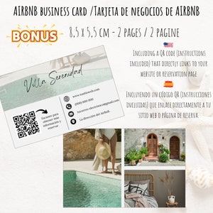 Spanish Welcome Sign for Airbnb and VRBO Hosts, Editable Vacation ...