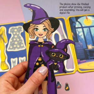 Witch Paper Doll Printable | Magical Busy Book & Pretend Play Activity ...