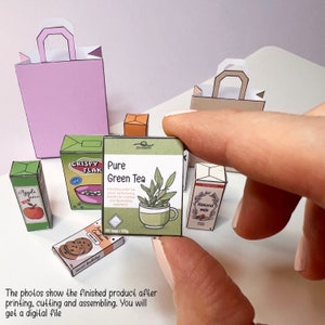 Miniature Food Printable Miniature Groceries Packages Dollhouse ...
