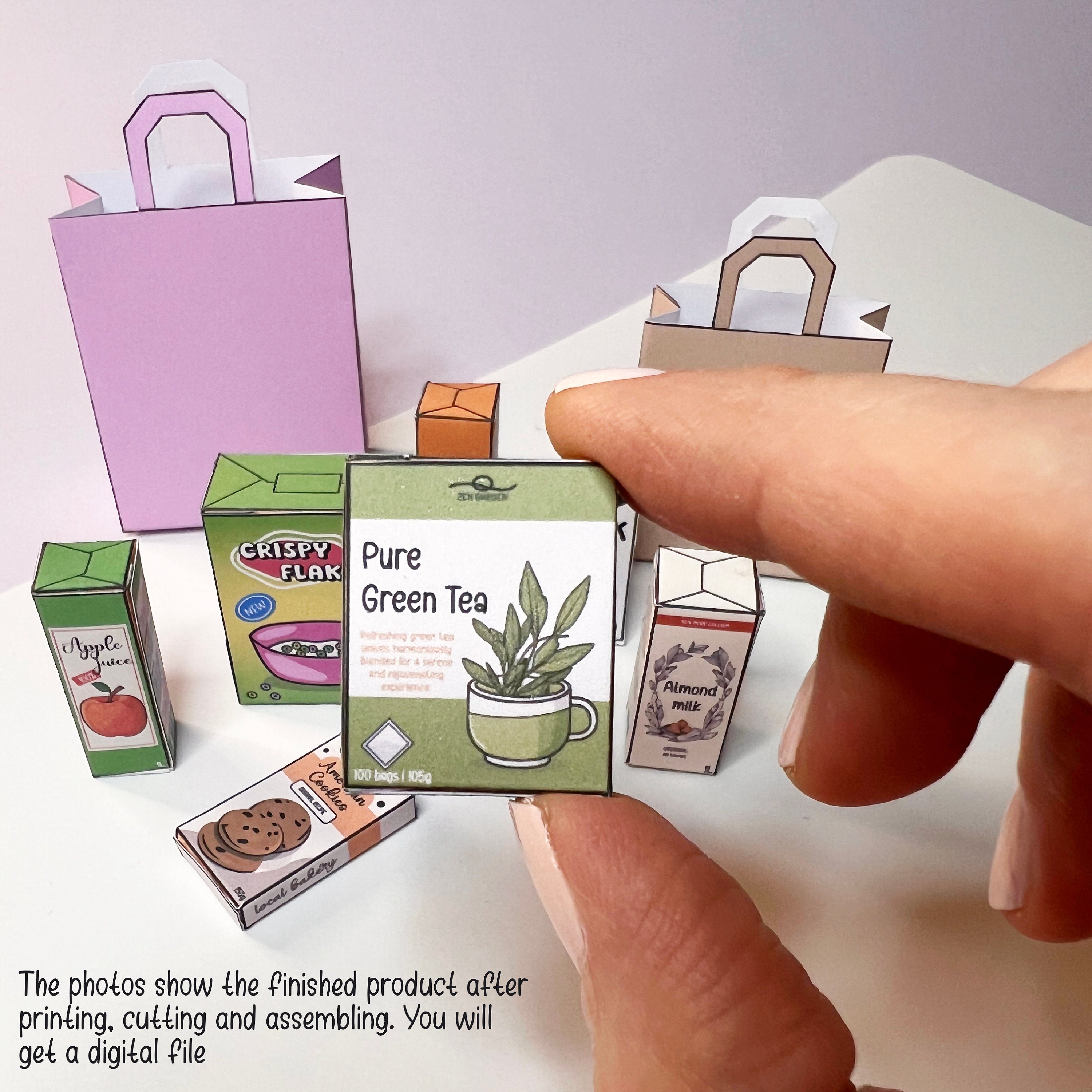 Miniature Food Printable Miniature Groceries Packages Dollhouse ...