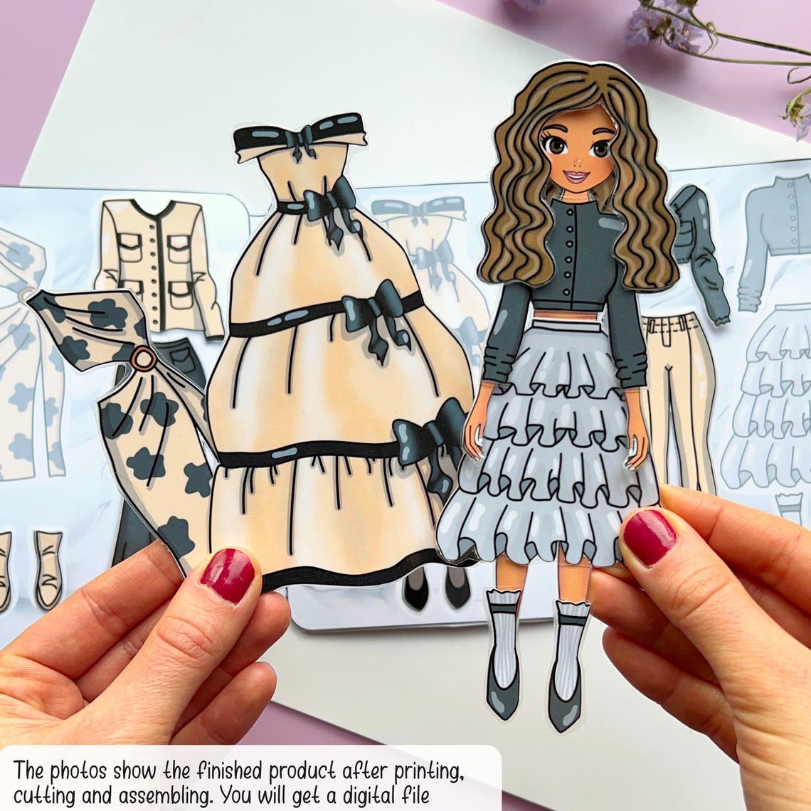 Chic Paper Doll Printable Busy Book: Girls Fashion Activity (digital ...
