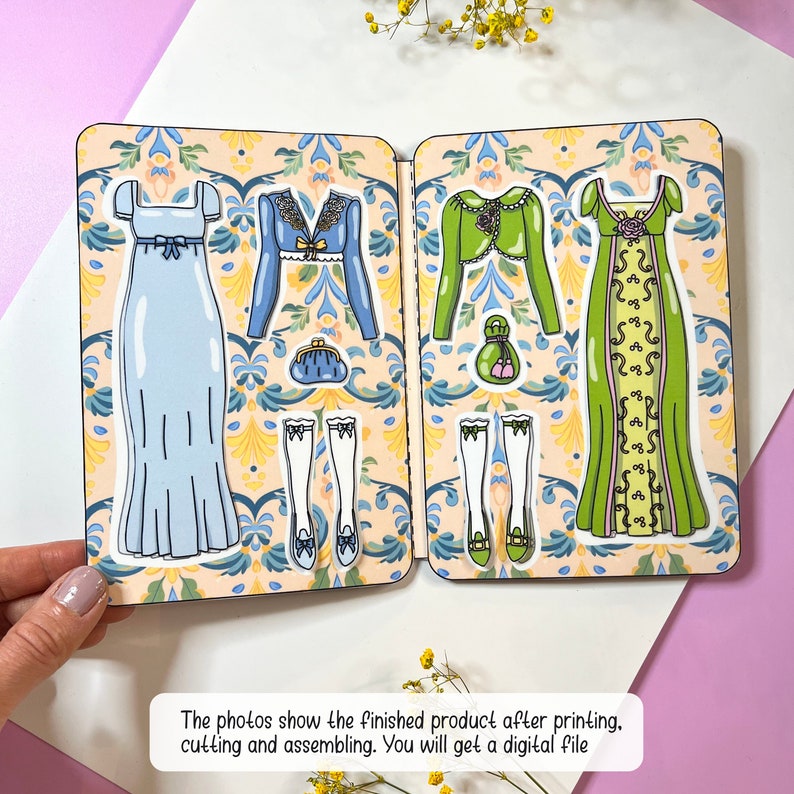 Printable Paper Doll Busy Book Vintage Paper Doll Dress up Girls ...