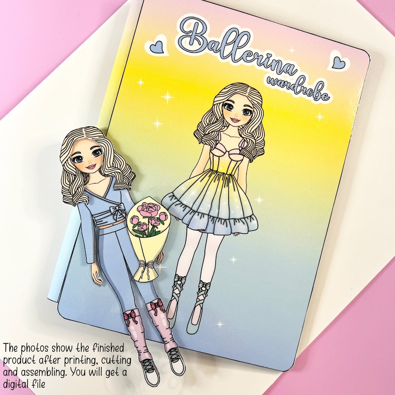 Ballerina Paper Doll Busy Book: Dress-up Activity - Indoor Activities ...