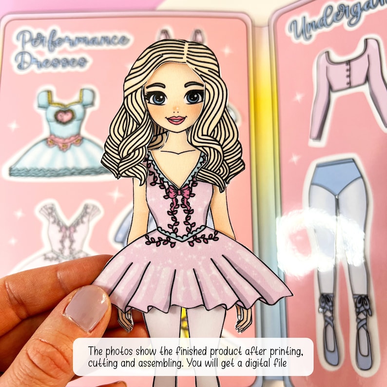 Ballerina Paper Doll Busy Book: Dress-up Activity - Indoor Activities ...