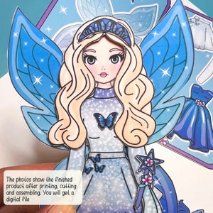 Paper Doll Fairy Printable Paper Doll Dragon Paper Doll - Etsy Australia