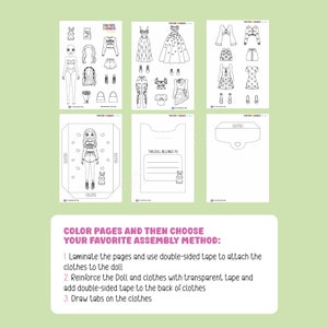 Spring Coloring Pages Printable Paper Doll Activity for Kids Coloring ...