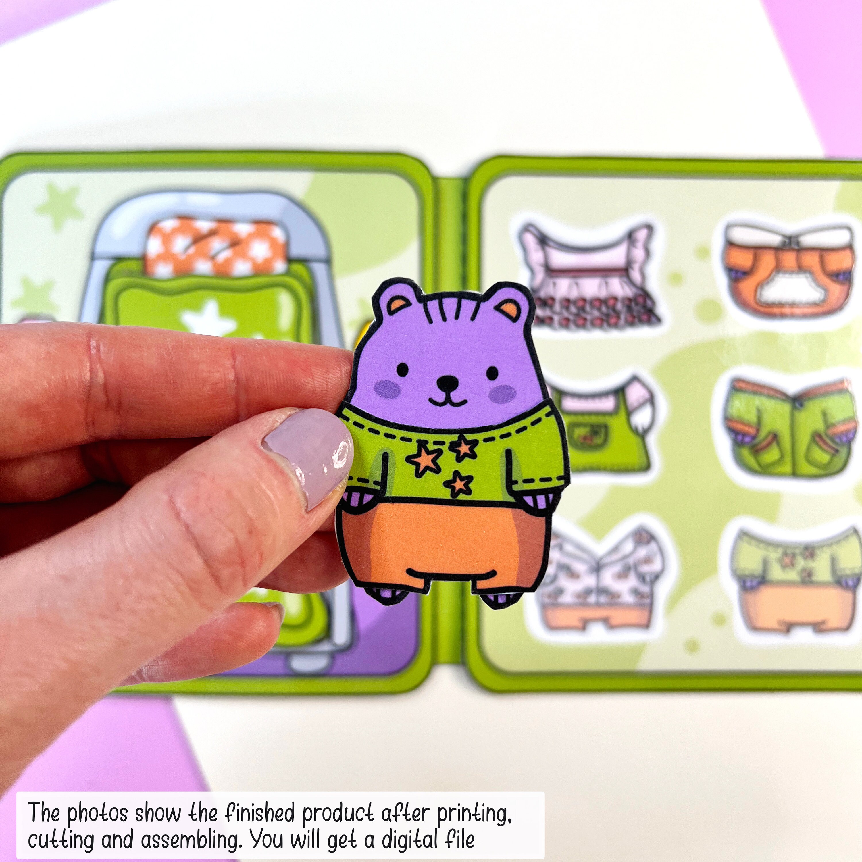 Busy Book for Toddlers Little Bears Printable Paper Doll Busy Toddler ...