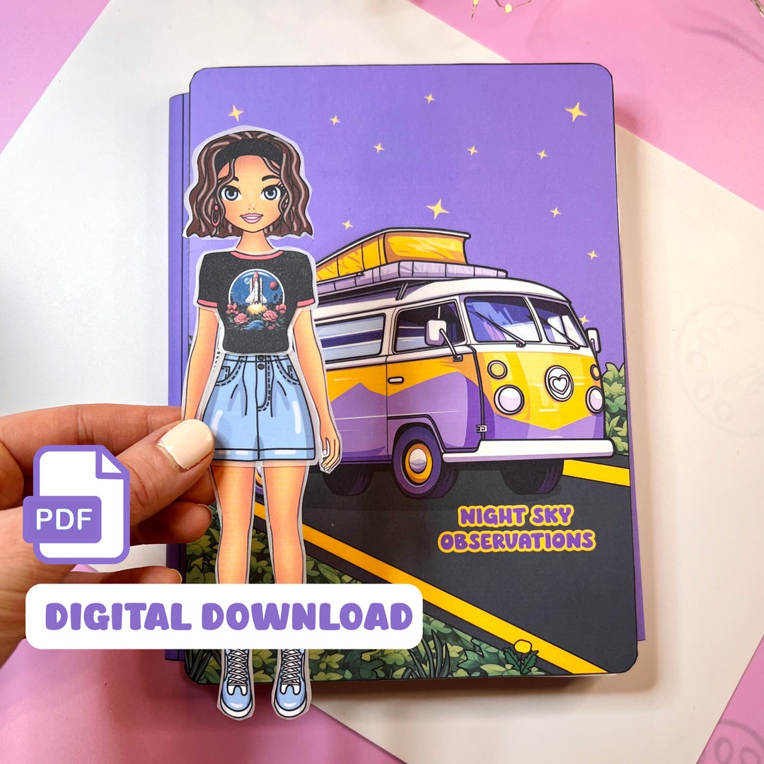 Camping Paper Doll Busy Book: Astronomy Homeschooling Activity ...