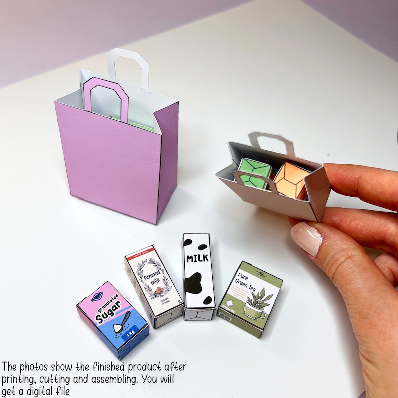 Miniature Food Printable Miniature Groceries Packages Dollhouse ...