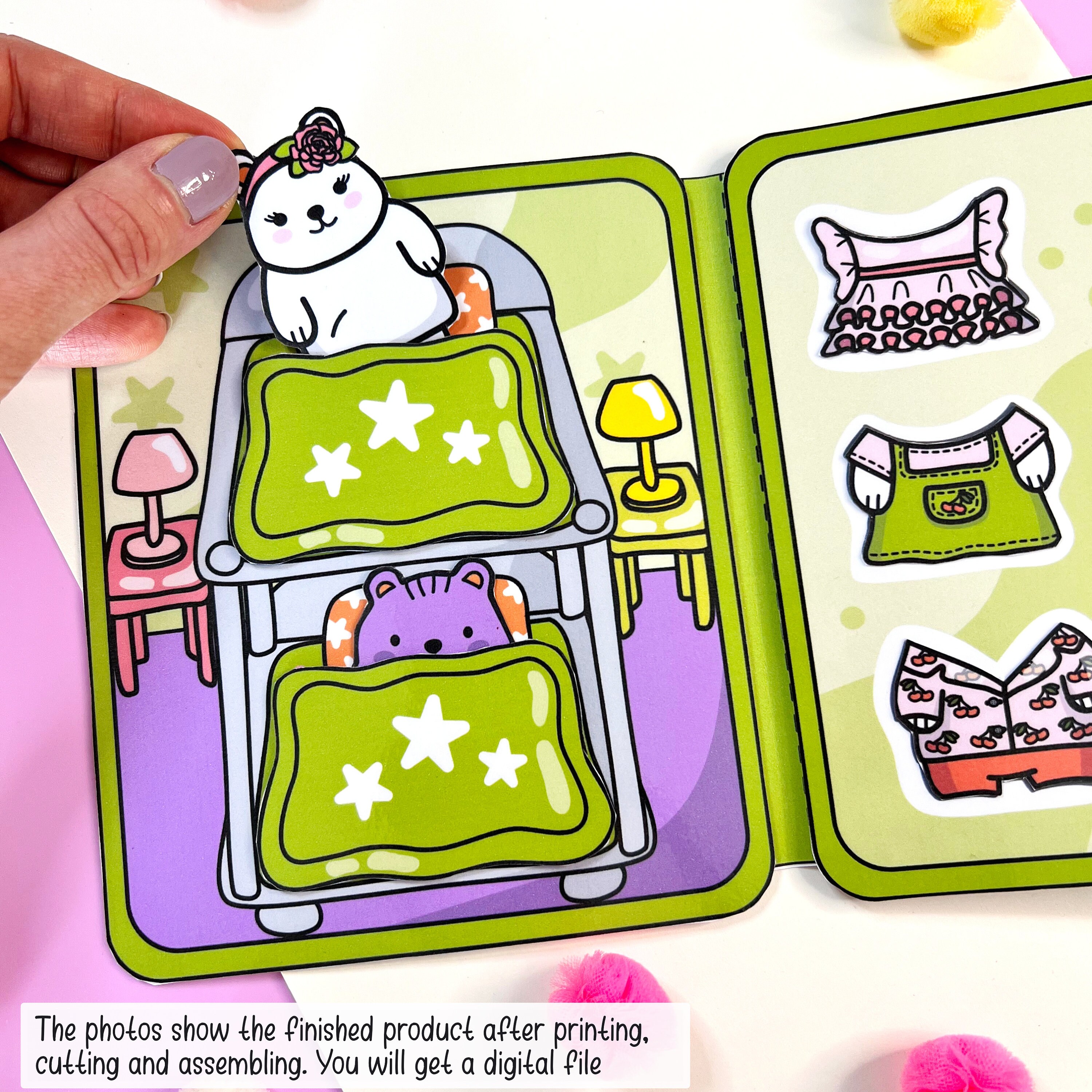 Busy Book for Toddlers Little Bears Printable Paper Doll Busy Toddler ...