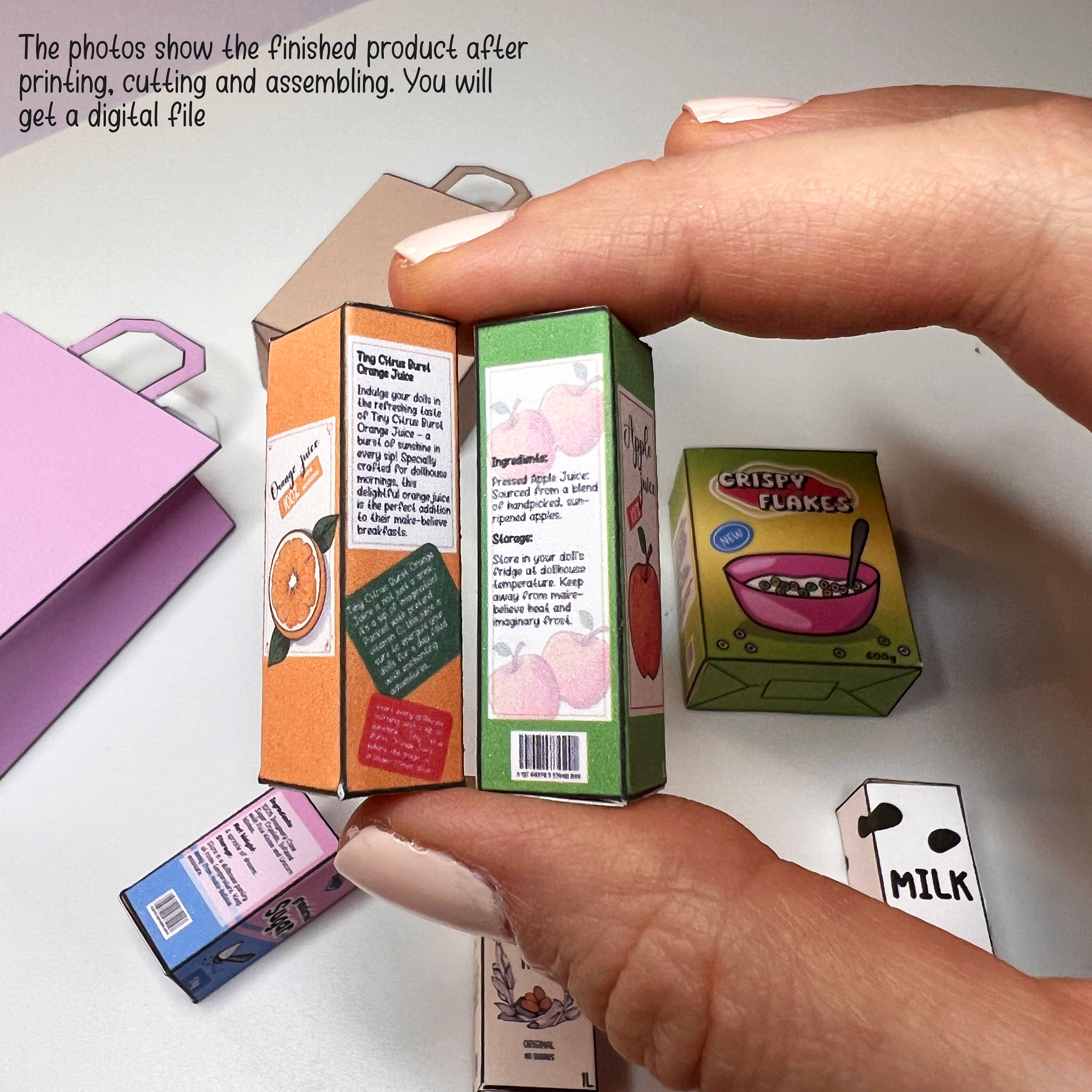 Miniature Food Printable Miniature Groceries Packages Dollhouse ...