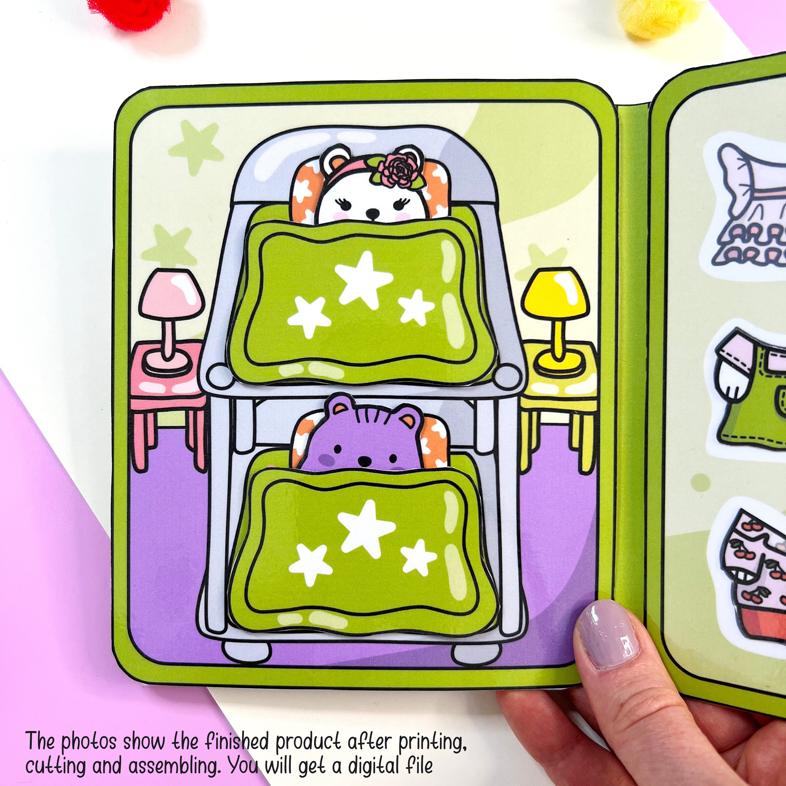 Busy Book for Toddlers Little Bears Printable Paper Doll Busy Toddler ...