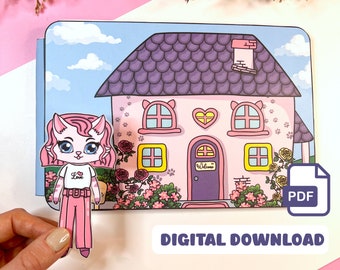 Printable Dollhouse Busy Book & Activities for Kids - Etsy