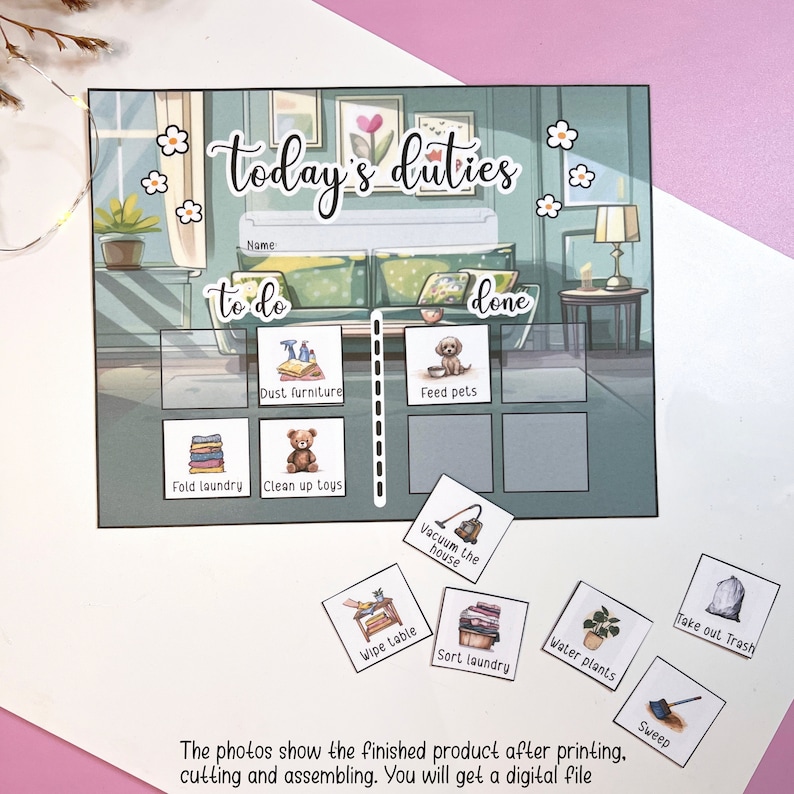 Printable Daily Routine Morning & Evening Routine Flip Chart Kids Daily ...