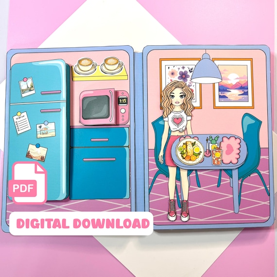 Miniature Dollhouse Printable Paper Doll House Miniature Printables