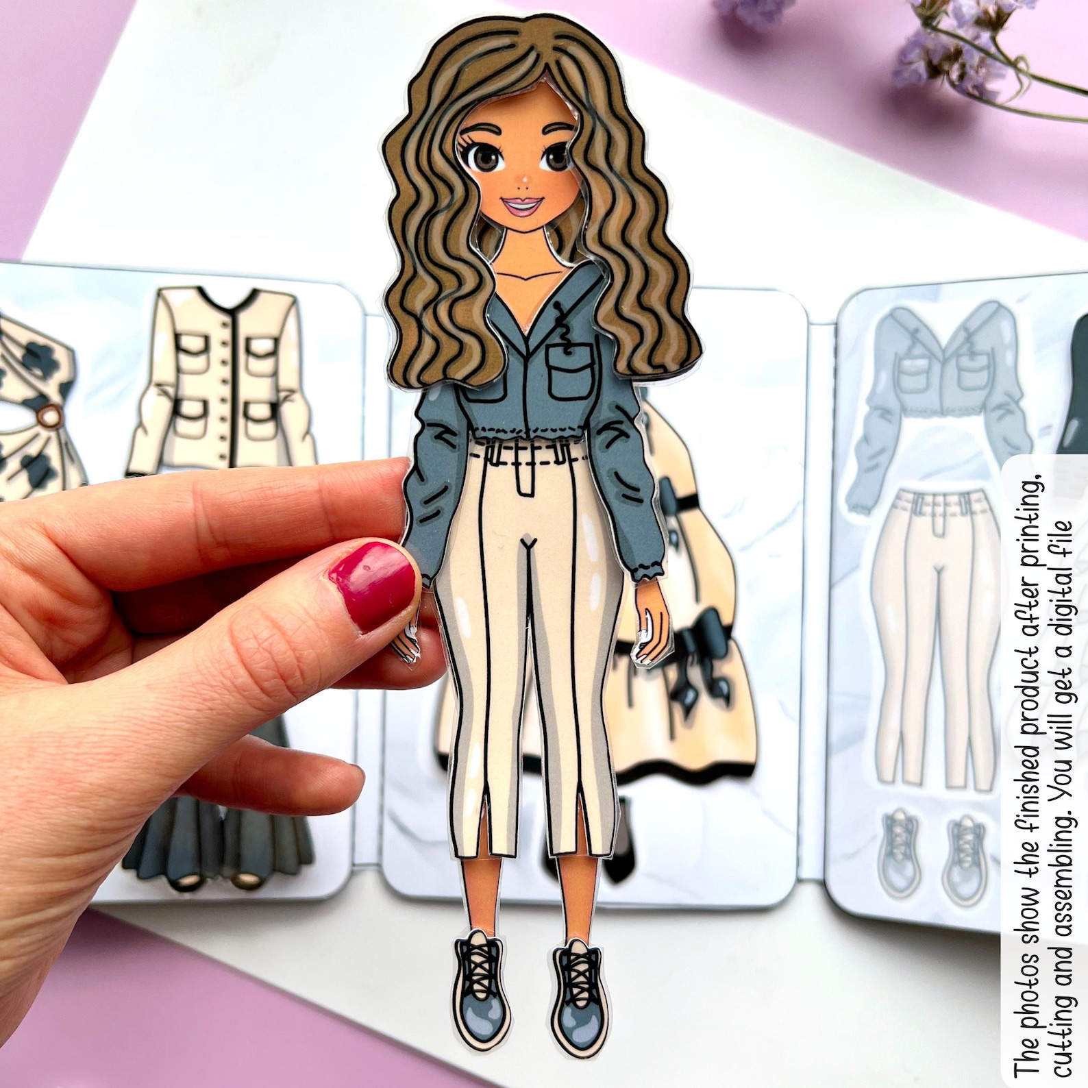 Chic Paper Doll Printable Busy Book: Girls Fashion Activity (digital ...