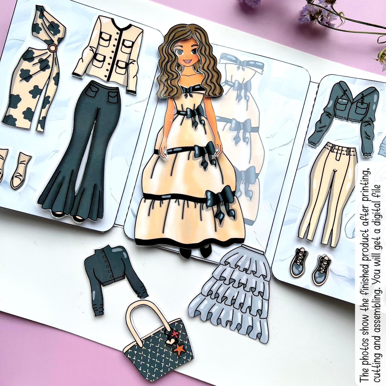Chic Paper Doll Printable Busy Book: Girls Fashion Activity (digital ...