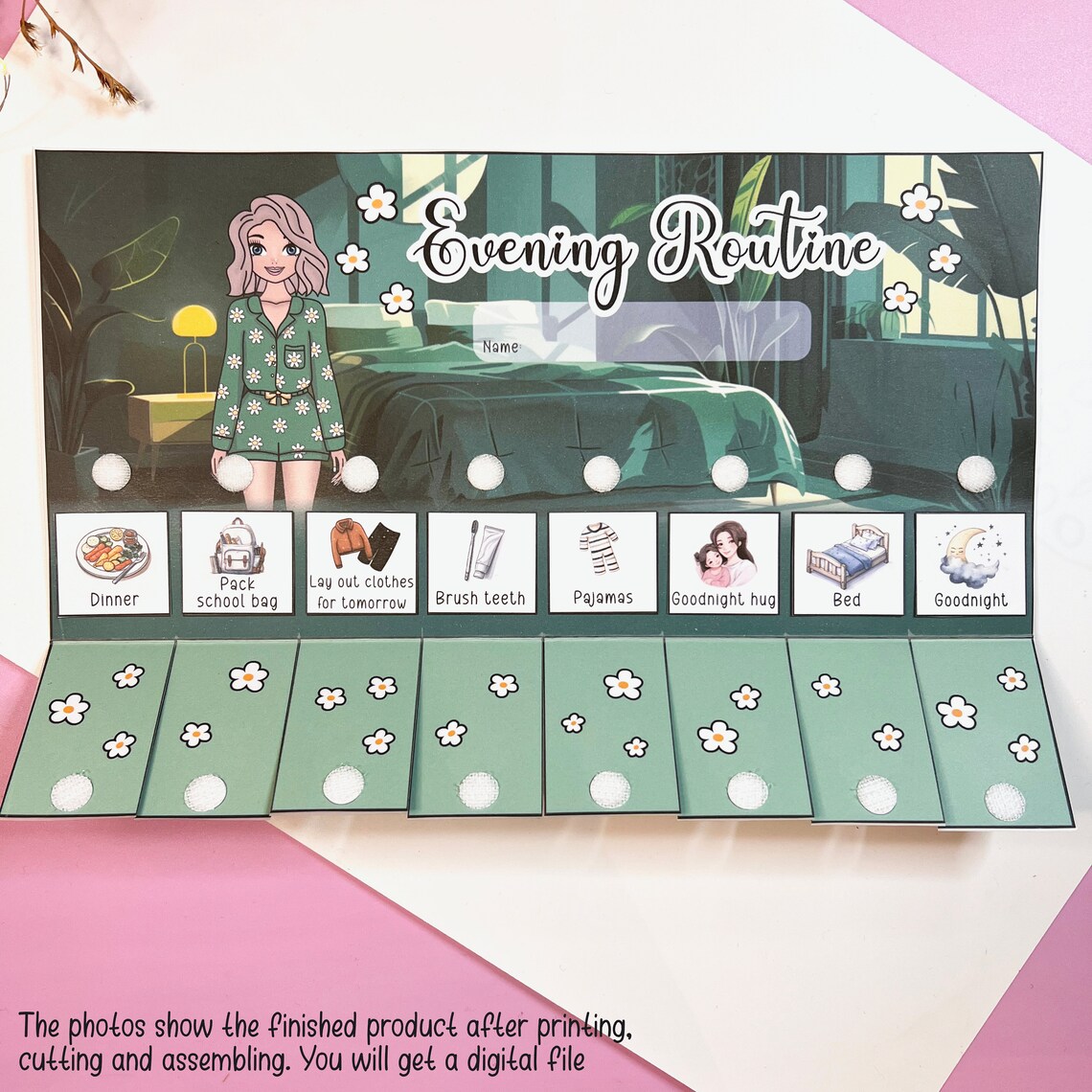 Printable Daily Routine Morning & Evening Routine Flip Chart Kids Daily ...