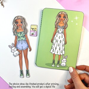 Printable Paper Doll Dress-up: Spring Quiet Book Activity - Indoor ...