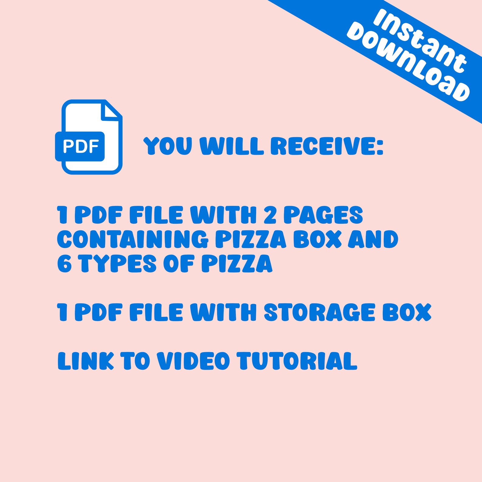 Miniature Pizza Printable Miniature Pizza Packages Dollhouse Printable ...