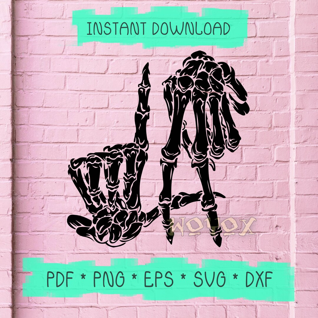 LA Skeleton Hand Los Angeles SVG Cricut Png Clip Art Ready to Print ...