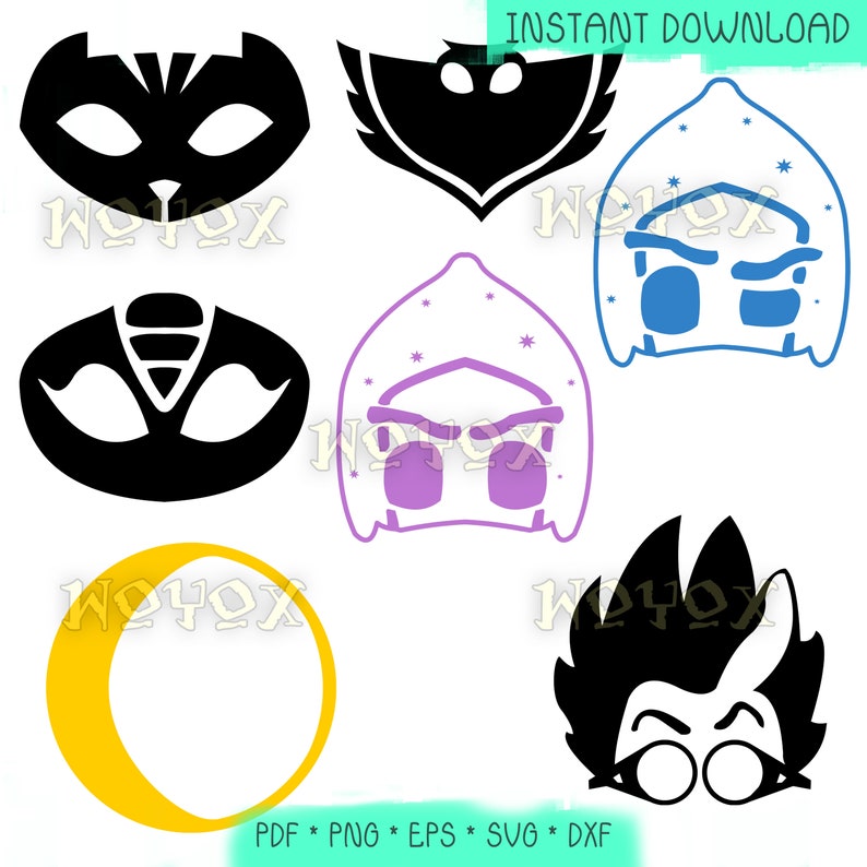 PJM Bundle SVG Cricut Png Clip Art Ready to Print - Etsy