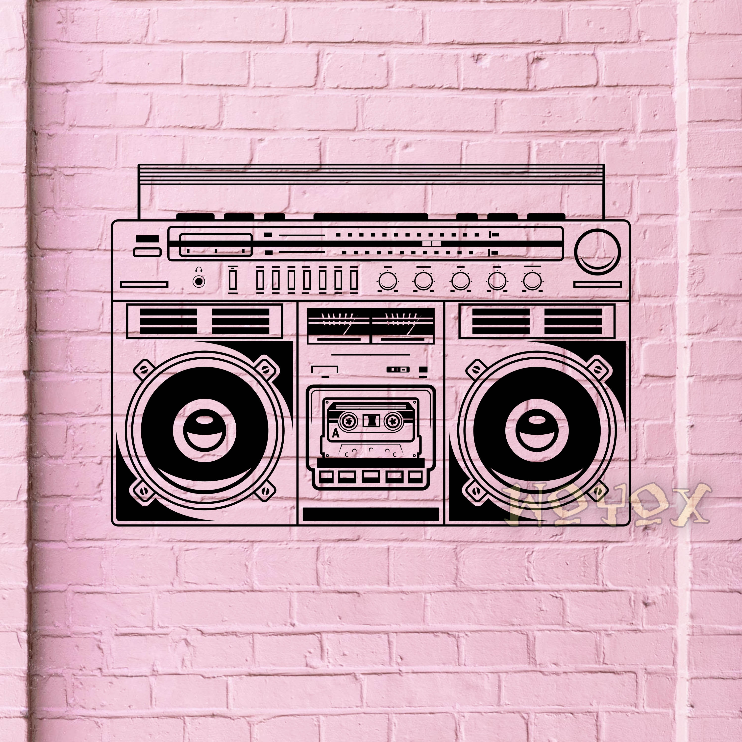 Boombox SVG Png 90’s Hip Hop Retro Download Vintage Radio Rap Dance ...