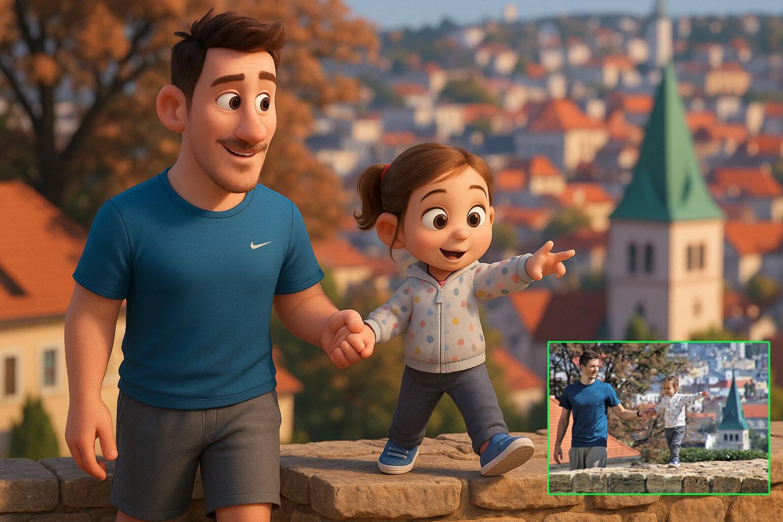 Custom Pixar Style Portrait From Photo, Draw Couples Pixar Gift ...