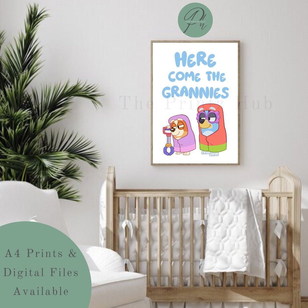 Bluey Wall Decor Bluey Room Prints Bluey Poster Prints - Etsy