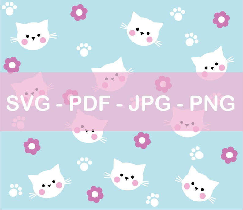 Cute Cat Digital Wallpaper / Background / Screensaver Cats, Animal Paw ...