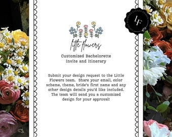 Coastal Cowgirl Bachelorette Invite and Itinerary | 5x7" Customizable ...