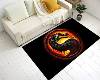 Dragon, Dragon Pattern Rug, Pink Dragon Rug, Dungeons Dragons Rug ...