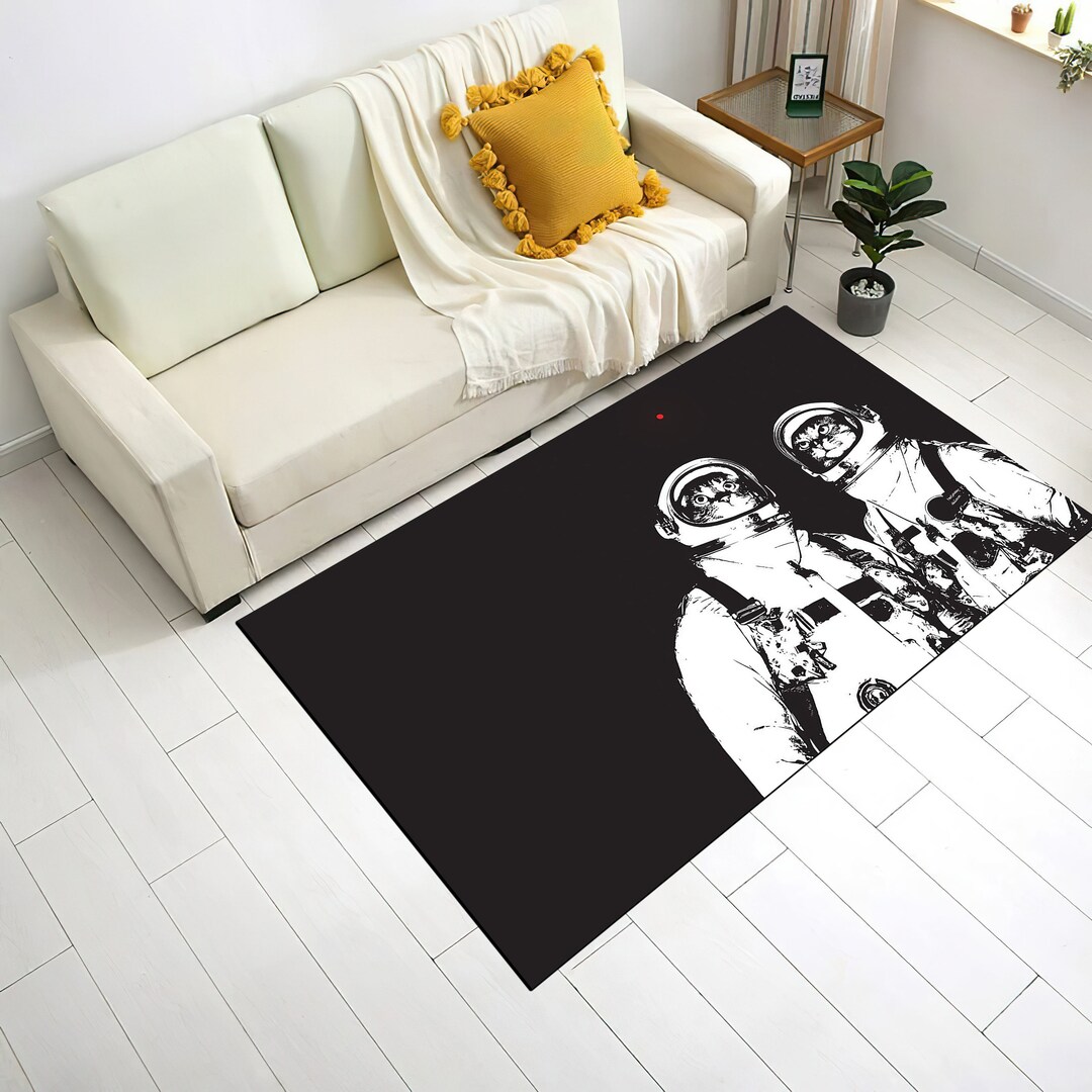 Astronaut Printed Rug, Astronaut in Space Rug, NASA Rug, Customized Rug ...