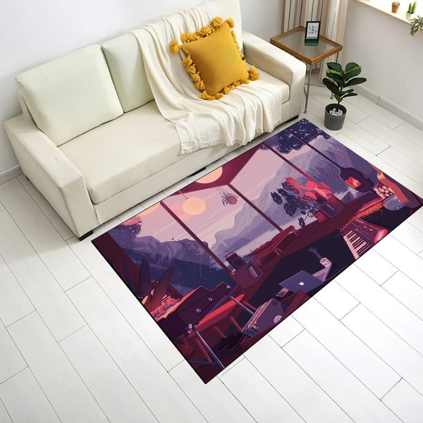 Anime Girl Floor Mat - Etsy