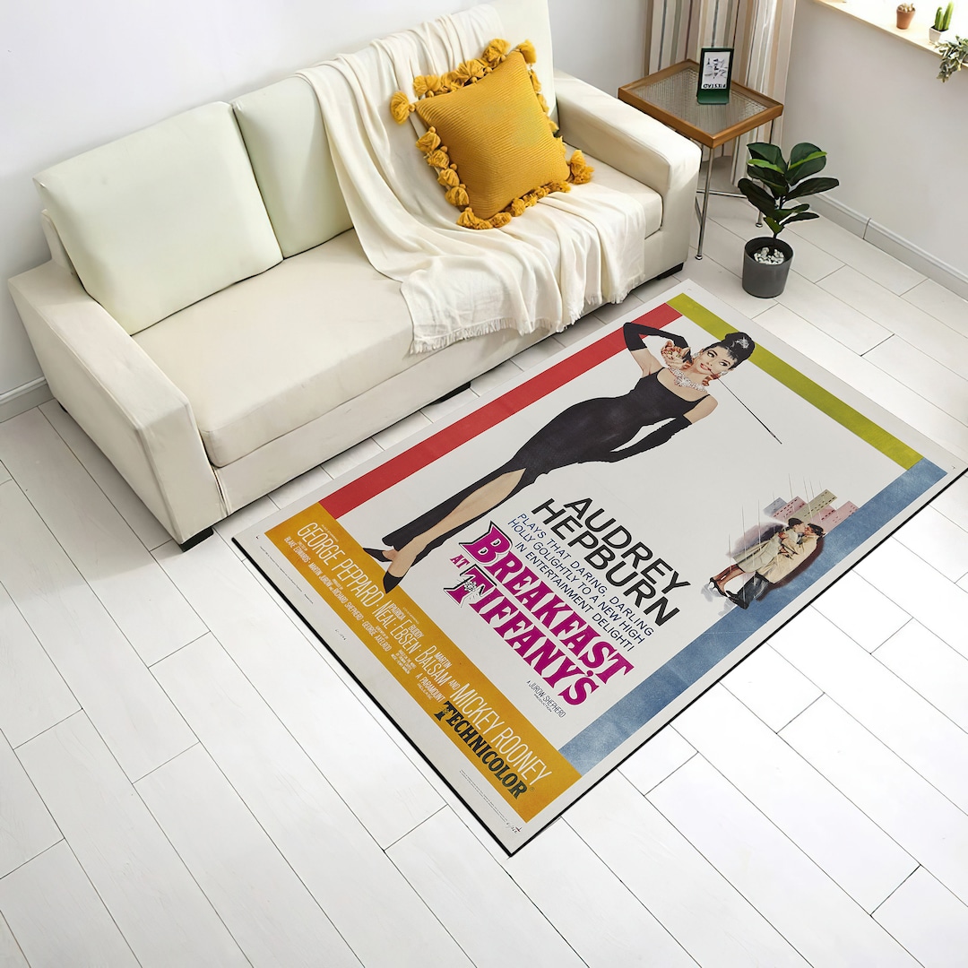 Audrey Hepburn Rug, Famous Women Rug, Pink Rug, Decorative Rug, Modern ...