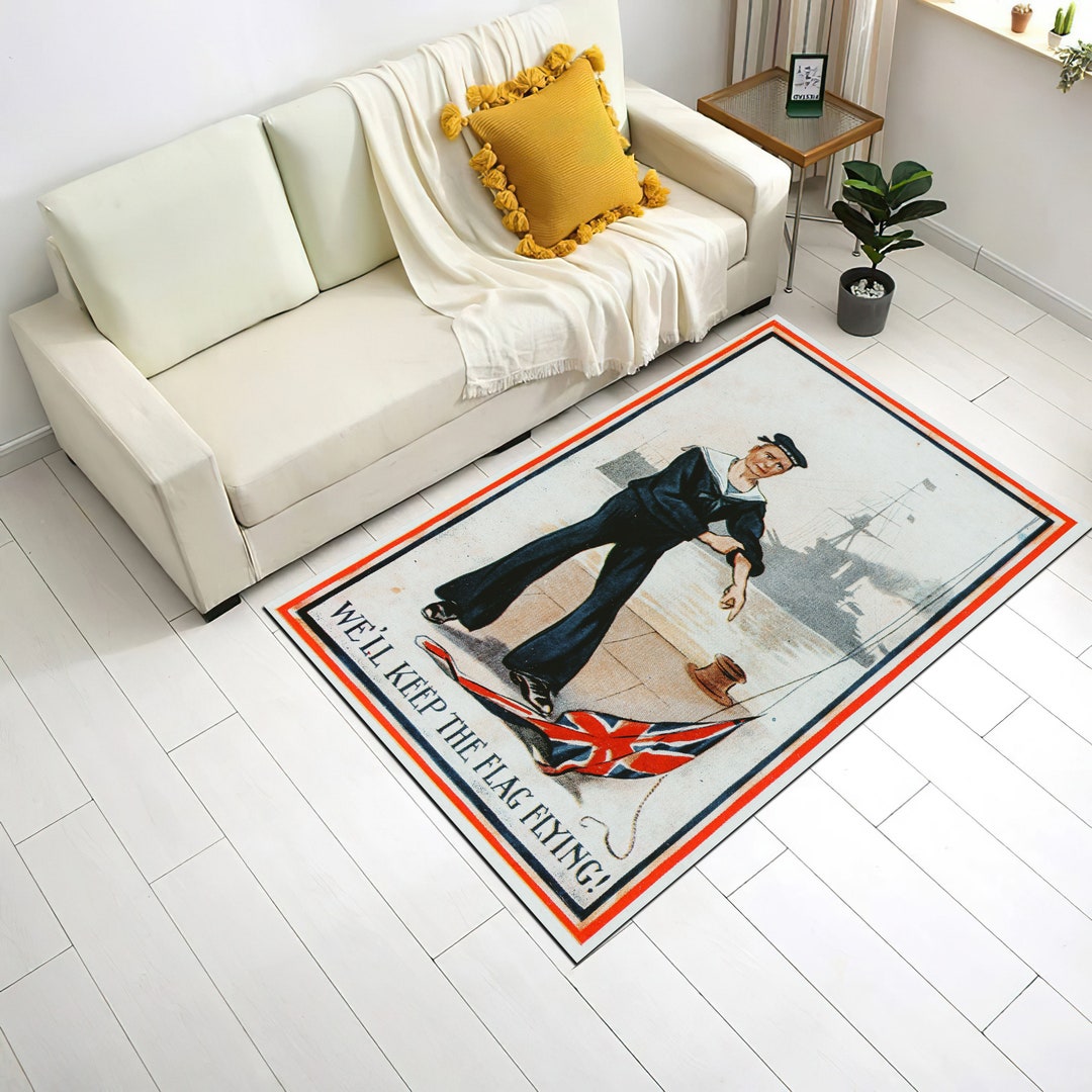 We'll Keep the Flag Flying Rug Room Decor, Design Rug, Gift Ideas ...