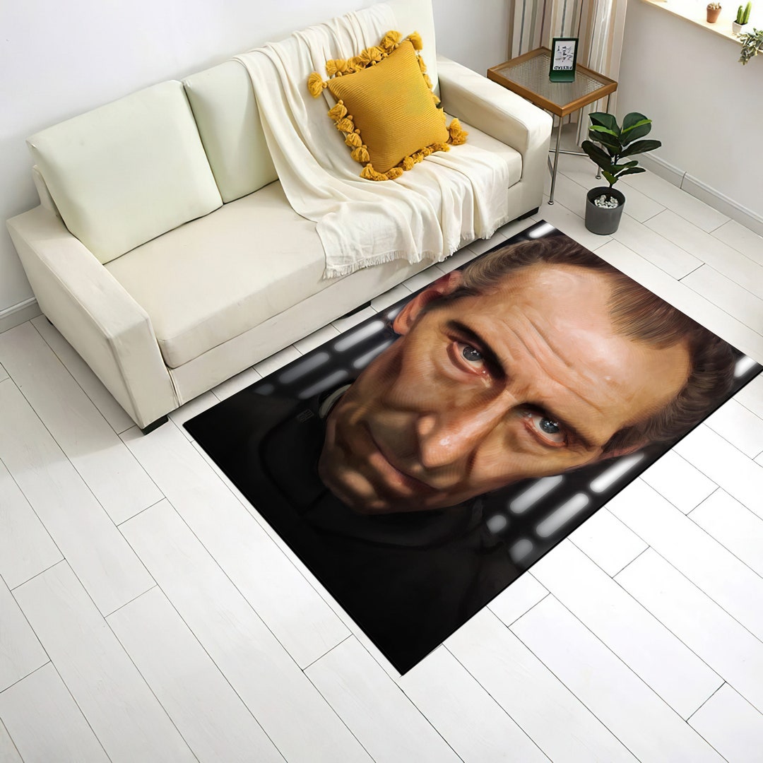 Jordu Schell Portre Rug, Famous Sculptor Portre Pattern Rug, Abstract ...