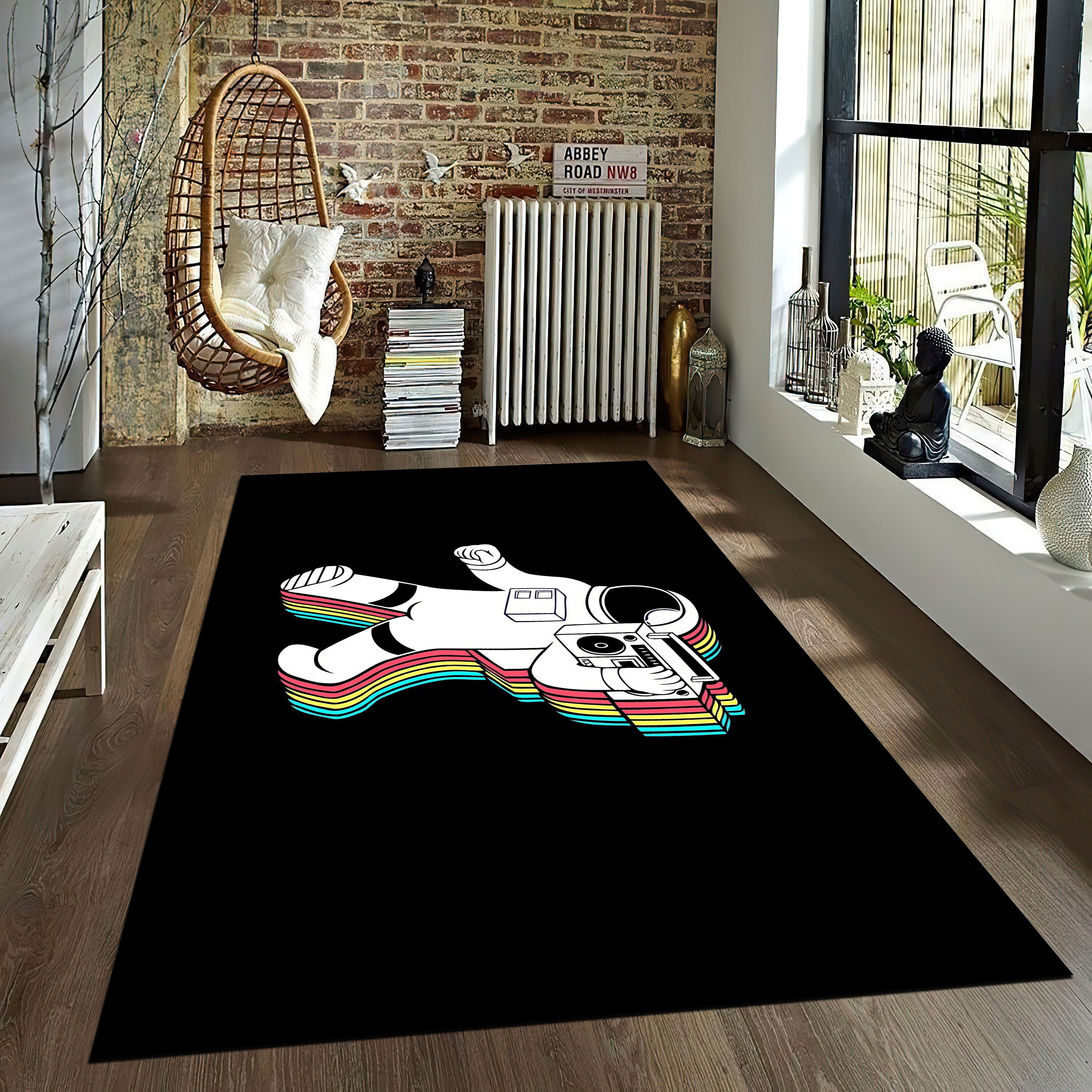 Astronaut Printed Rug Astronaut in Space Rug NASA Rug - Etsy