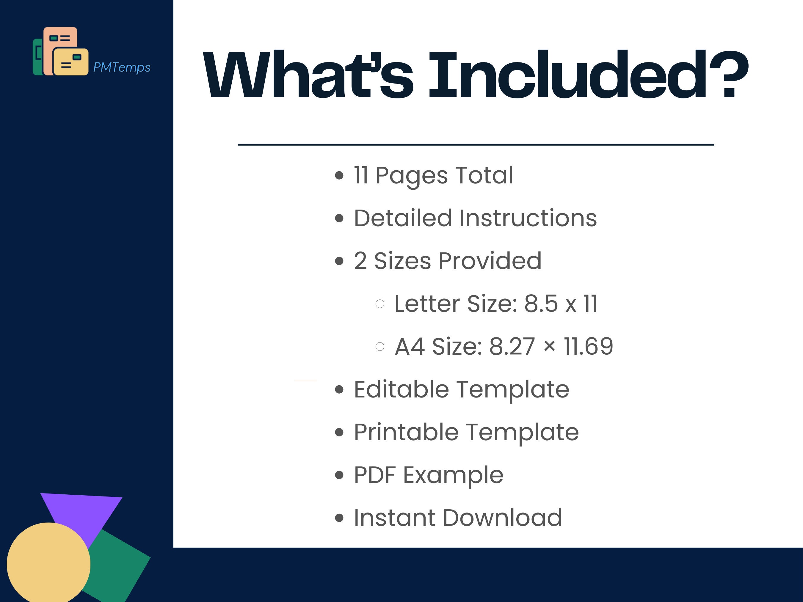 Functional Requirements Report Template - Project Management - Etsy