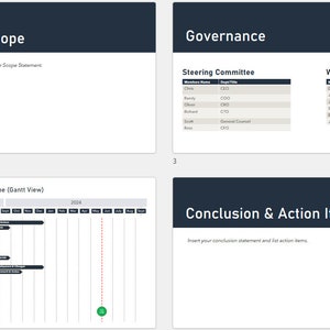 Project Initiation Presentation - Project Management (PPT) - Etsy