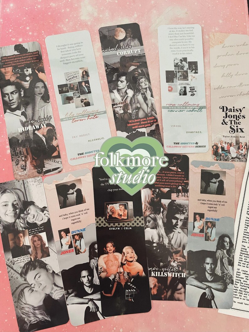 Tvd Series Inspired Big Bookmarks Delena, Klaroline and Stelena 8 X 2.5 ...