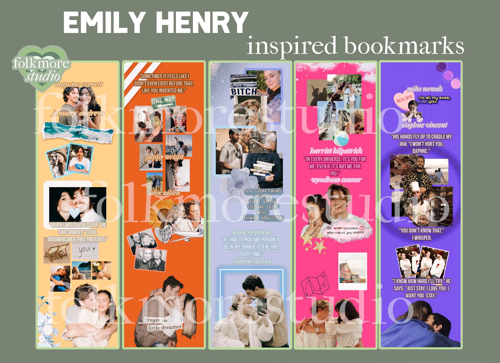 Emily Henry Inspired Bookmarks Beach Read, People We Meet on Vacation ...