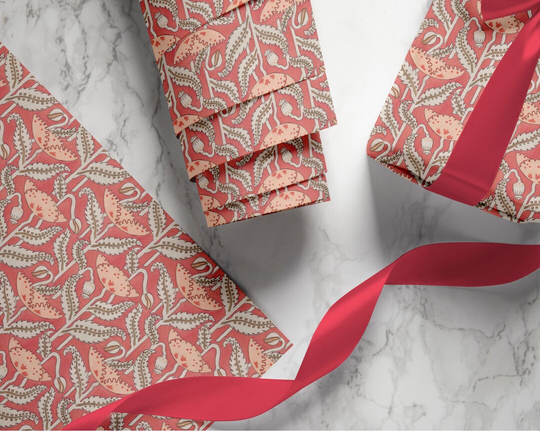 Art Nouveau Poppy Wrapping Paper – Maurice Pillard Verneuil Classic ...