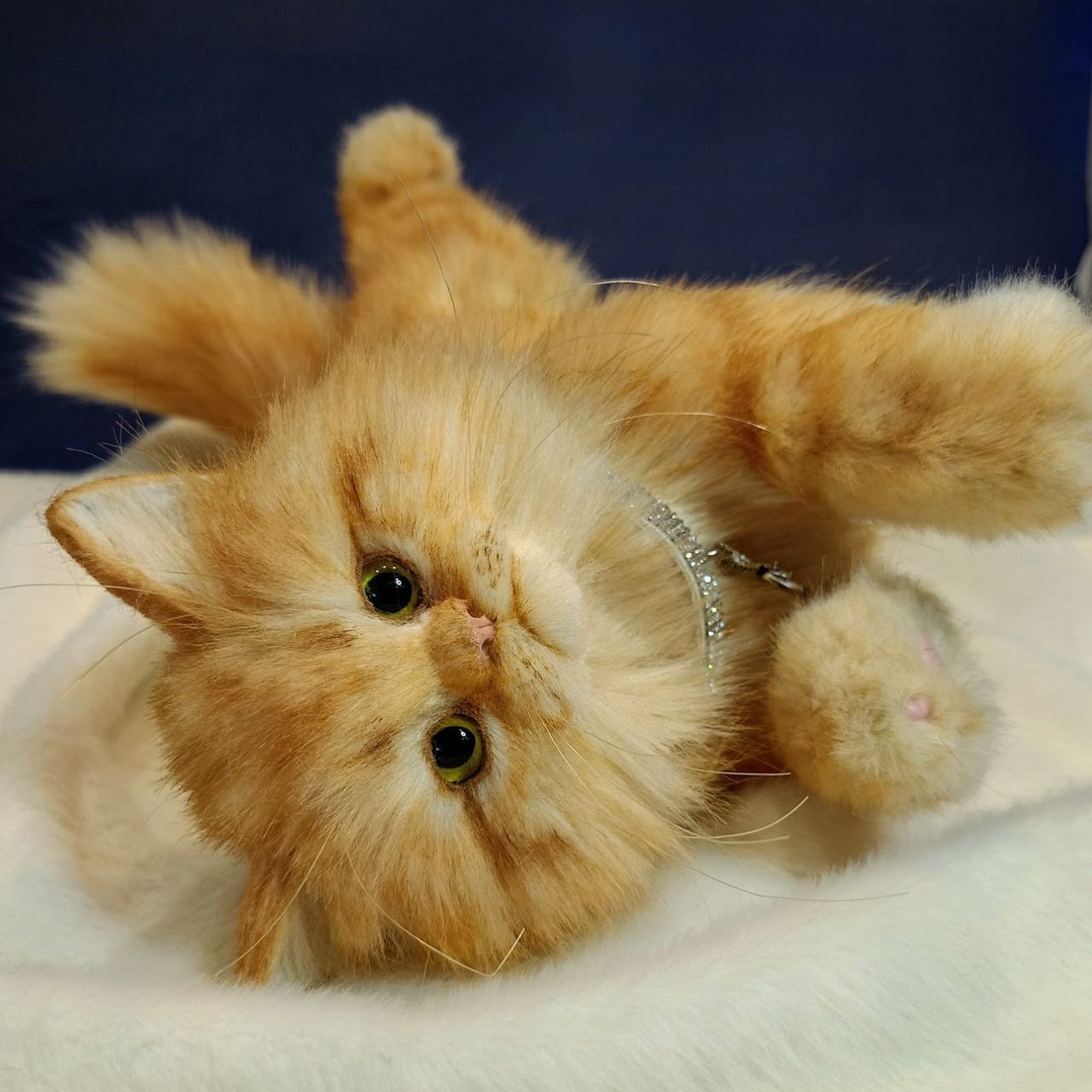 Articulated Cat Replica Articulated Realistic Cat Plushie Personalize ...