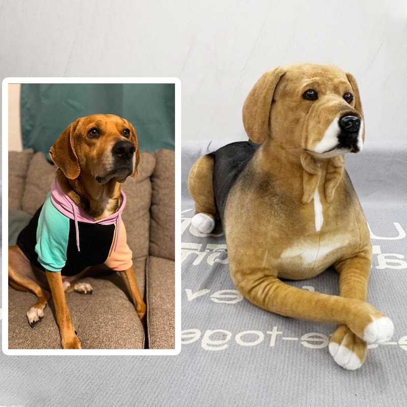 Big Realistic Dog Plush - Etsy