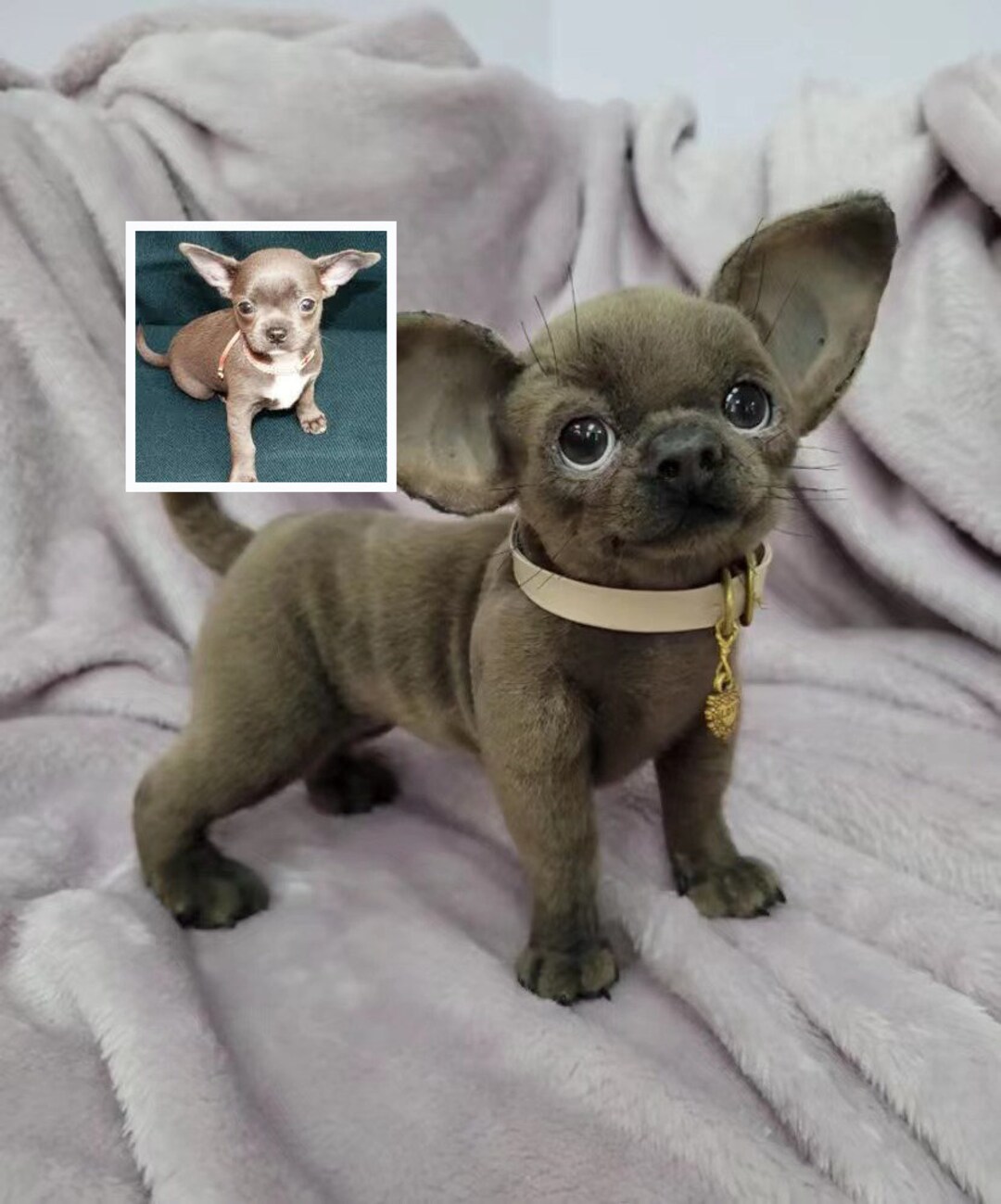 CUSTOM Articulated Dog Replica Realistic Life Size Dog Plushie ...