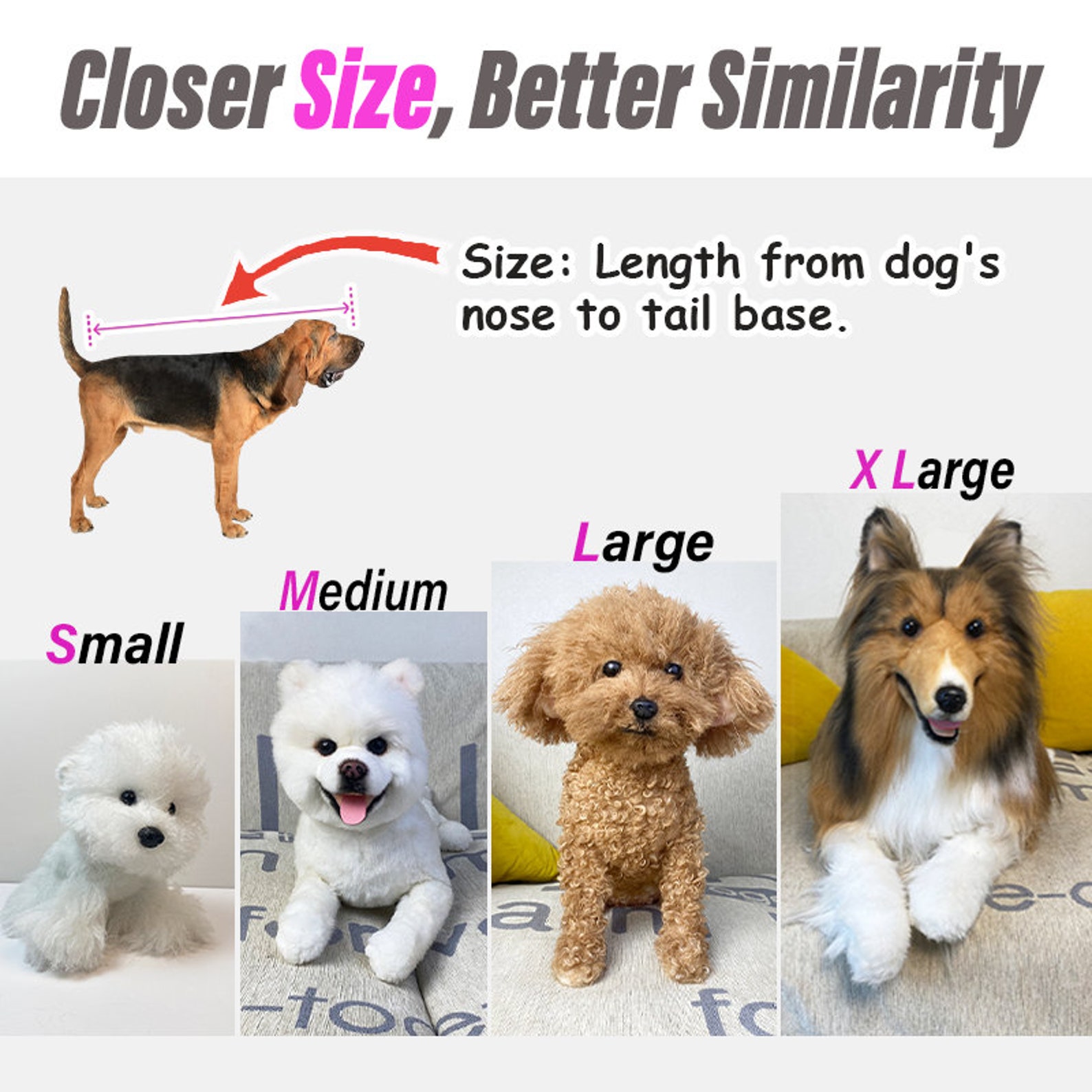 Realistic Rabbit Plush Clone | Life Size Dog Plushie | Personalize Dog ...