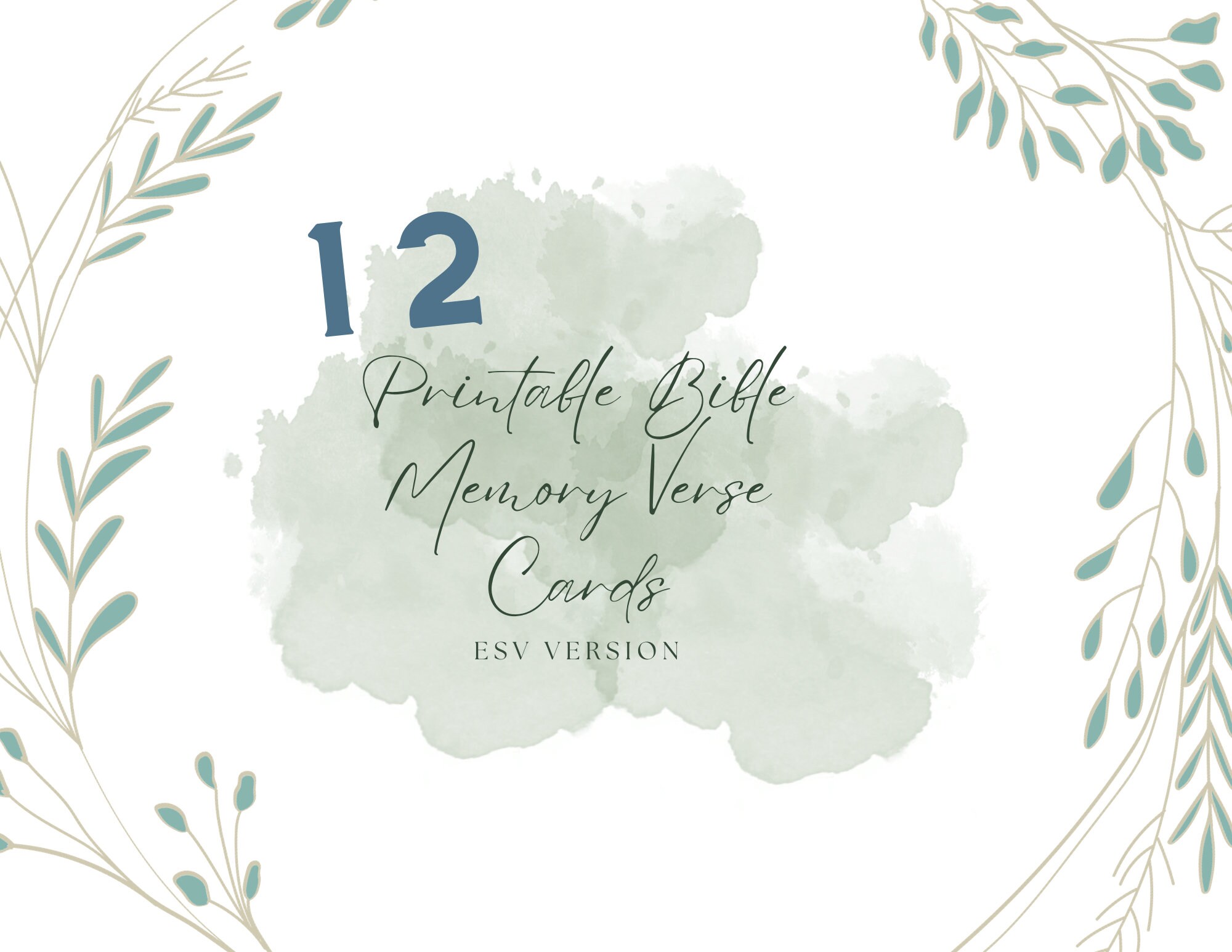 Printable Bible Memory Verse Cards (ESV) - Etsy