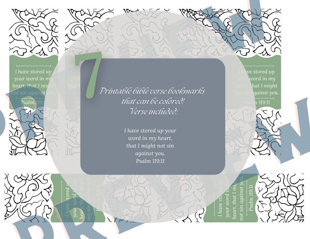 Color Me! Printable Bible Verse Bookmarks. - Etsy